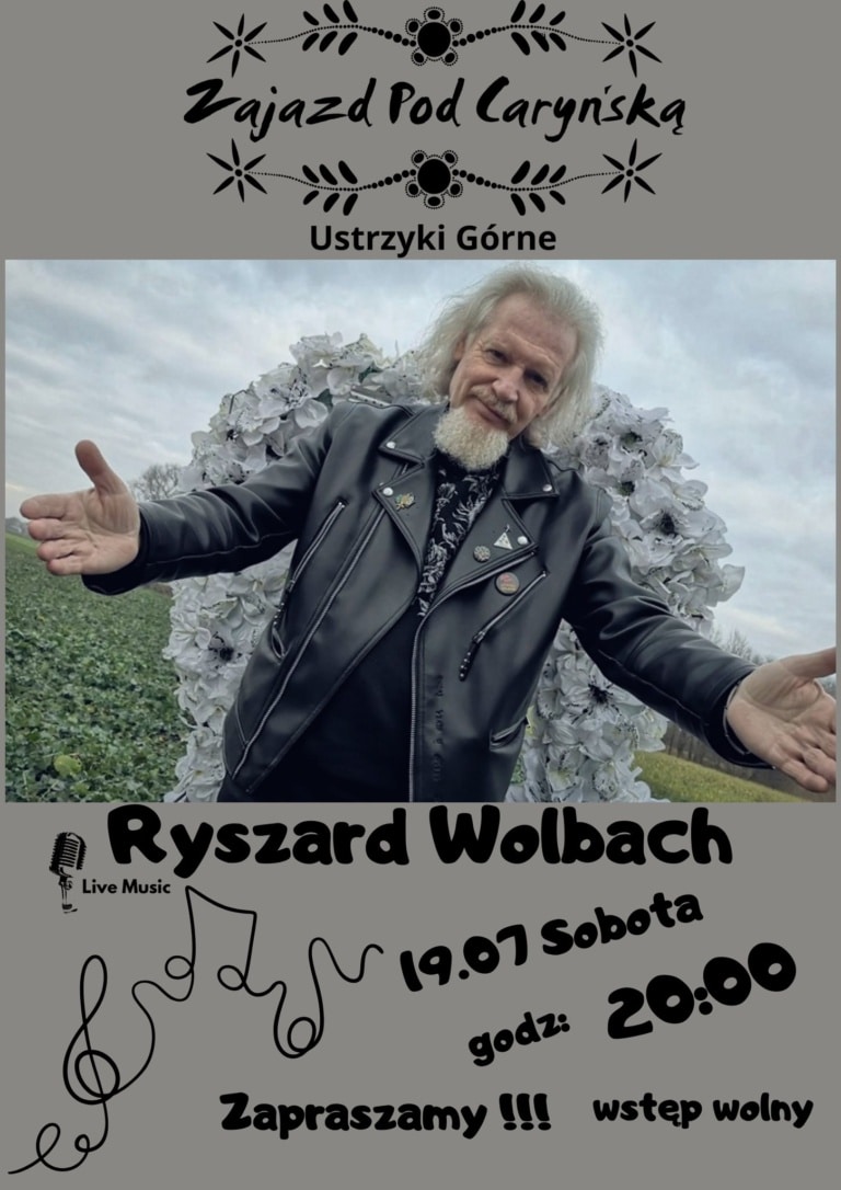 Ryszard Wolbach na scenie Zajazdu pod Caryńską | Bieszczady